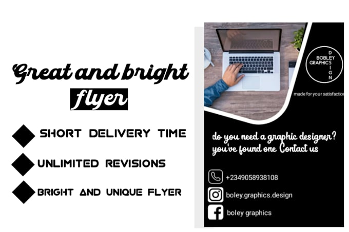 Create boat flyer with flashy designs for your respective businesses by ...