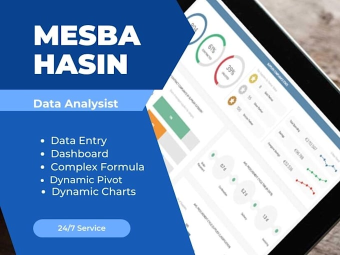 Organize your data with data entry formats and charts dynamic dashboards by Mesba_hasin | Fiverr