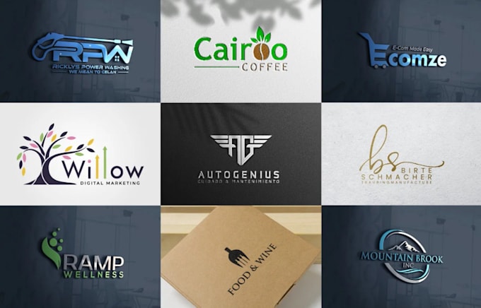 Do modern minimalist,versatile,luxury,initial letters and business logo design by Claylogo | Fiverr