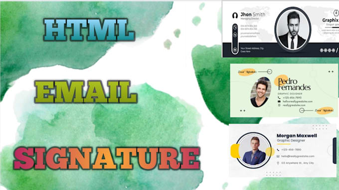 Create outlook email signature, email signature by Mdshuvo679 | Fiverr