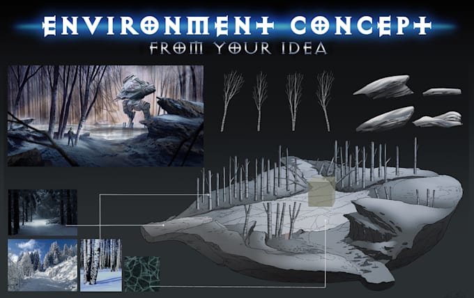 Create an environment concept art by Luigi_genova | Fiverr