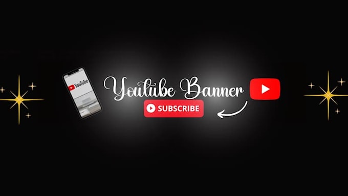 Design an elegant youtube banner for you by Hassanadaskou | Fiverr