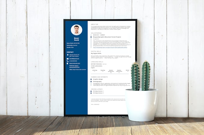 Write and upgrade your resume, cv, cover letter by St_sebastian23 | Fiverr