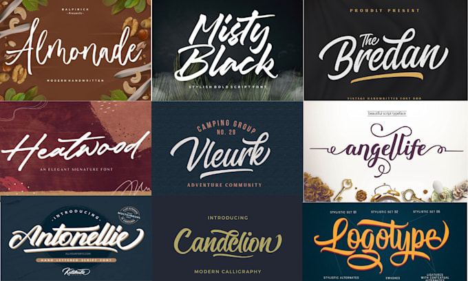 Create custom hand lettering, typography font logo,retro by Rizwan_2 ...