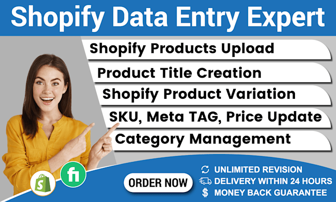 Do Shopify Product Listing Product Upload And Data Entry By Ecommercematrix Fiverr