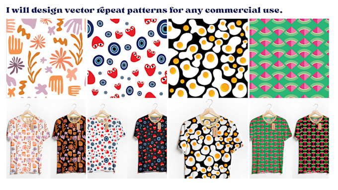 Design vector repeat patterns by Ritik_middya | Fiverr