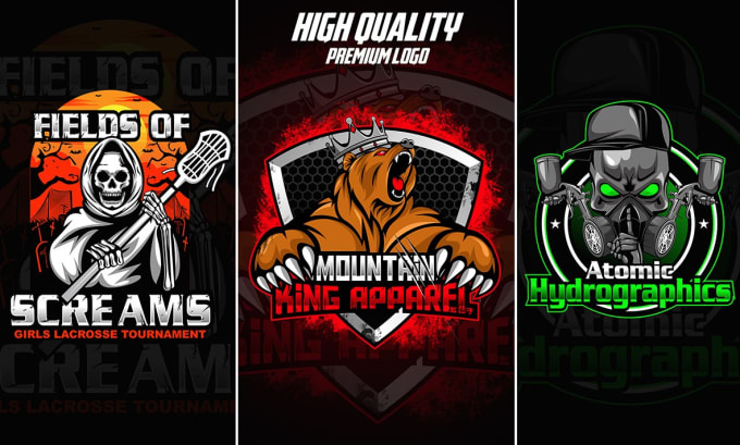 Do stunning custom logo design mascot, gaming, cartoon character, etc ...