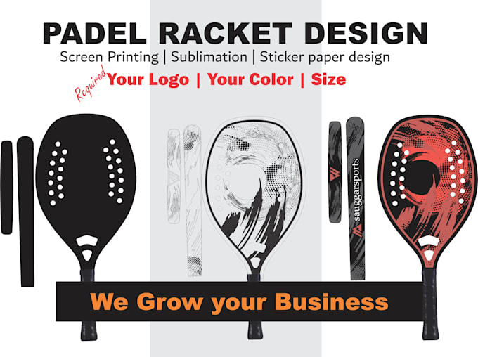 Creative padel racket design by Wiker67 | Fiverr