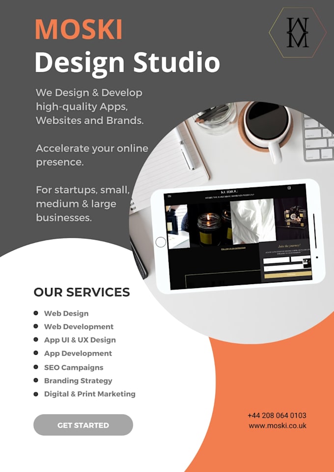 Do custom website design and development by Moskiappdesign | Fiverr