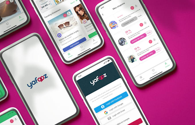 Design your app ux and ui prototype wireframe by Nadirkharrat | Fiverr