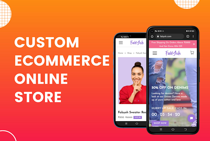Design and develop a custom ecommerce online store website by Screamacode_web | Fiverr