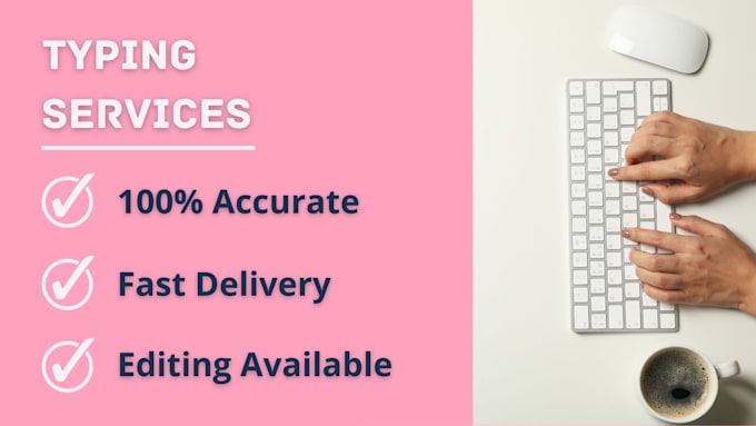 Complete your retyping job fast and accurately by Almacklam | Fiverr