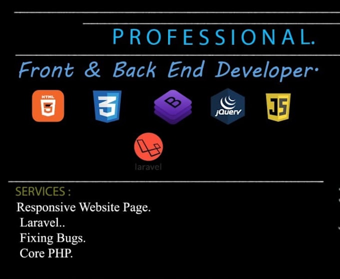 Develop Website Using Php Laravel Htmlcss By Mlaikjunaid8628 Fiverr