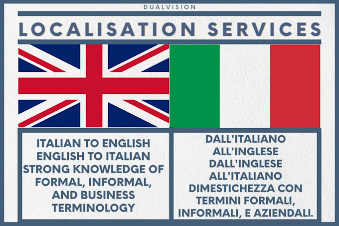 Provide proofreading and localization, italian and english by ... Provide proofreading and localization, italian and english by ...