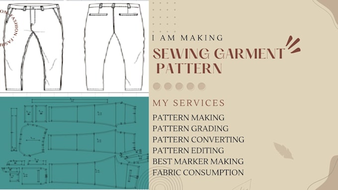 Sewing pattern maker and grading by Noshad967 | Fiverr