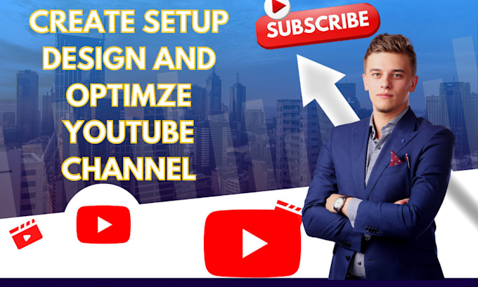 Create, setup, design banner, seo, and optimization of video and,, channel