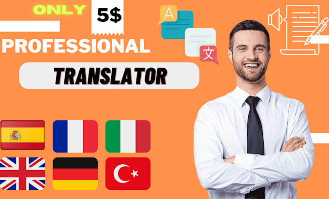 Translate 6 different language by Lsdmarket | Fiverr