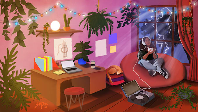 Create vector and freehand digital illustrations by Saradavdesign | Fiverr