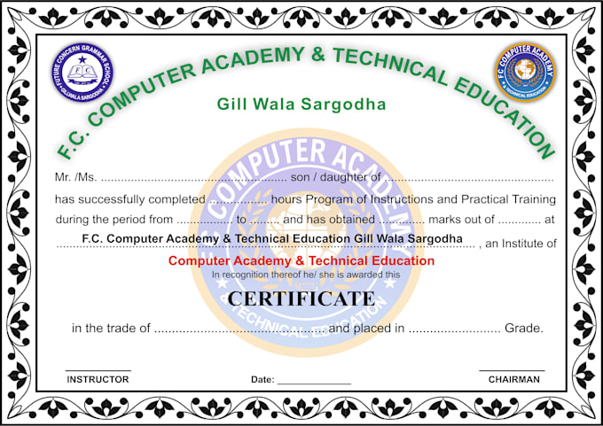 Create professional certificates with a uniquebarcode and qr code by ...