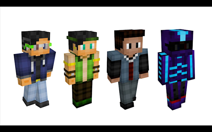 Create a java minecraft skin for you by Axolotlace | Fiverr