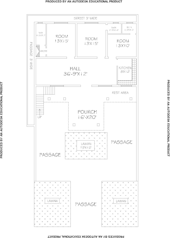 Draw, redraw 2d, 3d architectural floor plan, auto cad by Enginrusman ...