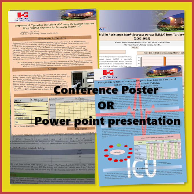 Make scientific conference posters and presentations of health and ...