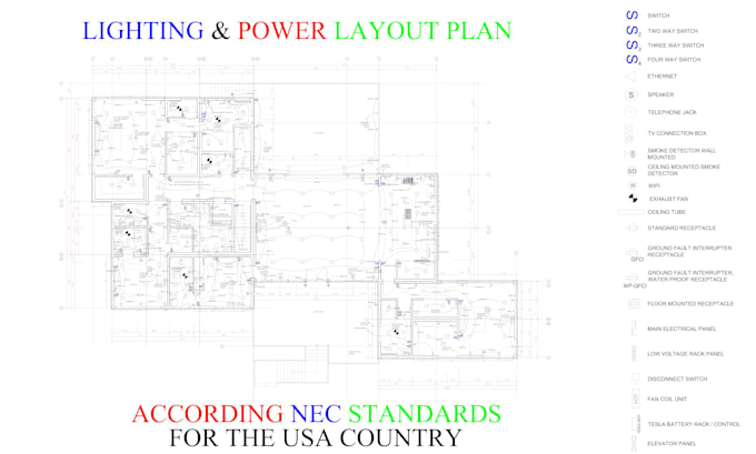 Design and draw your electrical plan by Mustafa255 | Fiverr