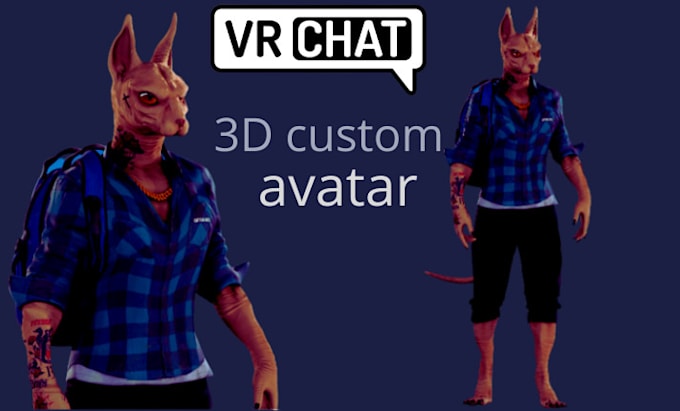 Create and design 3d model vrchat avatar, vrchat, vtuber by Olive_anime ...