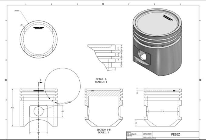 Create 3d models of mechanical products in solidworks by Lazres | Fiverr