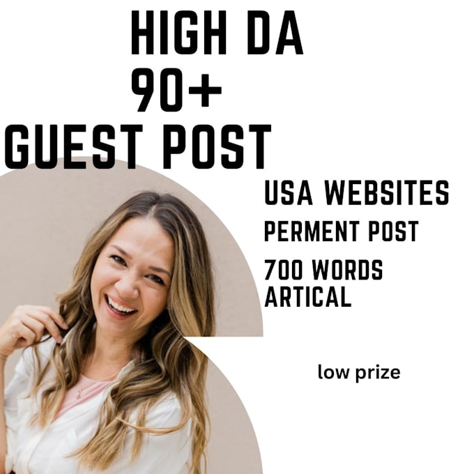 Publish your 1 guest post on high da site with unique image by ...