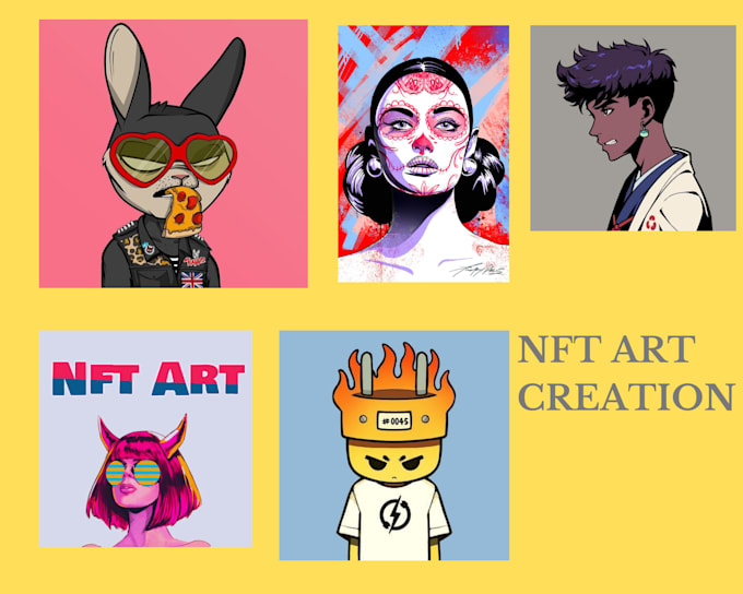 Create nft characters for 1k 5k 10k collection with metadata by Ayoubaouk165 | Fiverr