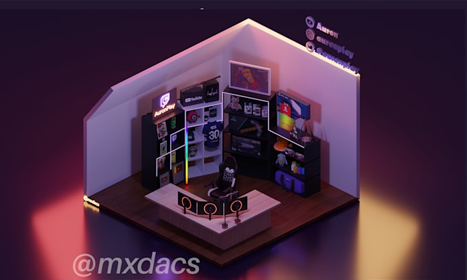 Model your setup or your dream setup for your twitch streams by Mxdacs ...