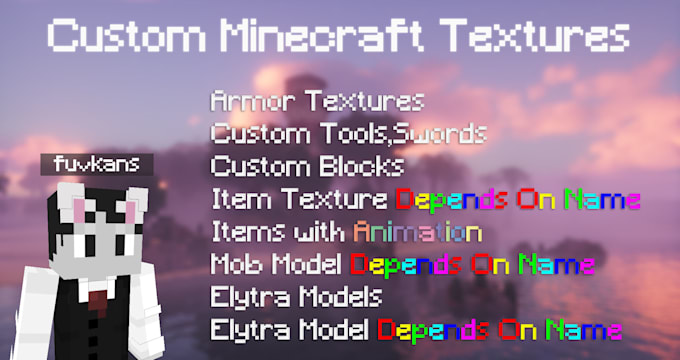 Create custom , animated minecraft textures by Fuvkans | Fiverr