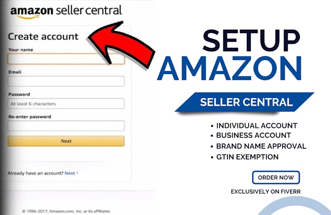 Professionally set up and create amazon seller central account for your ...