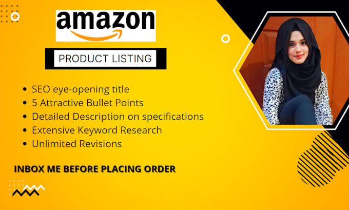 Write seo optimized amazon listing product description by Maiesaqamar ...
