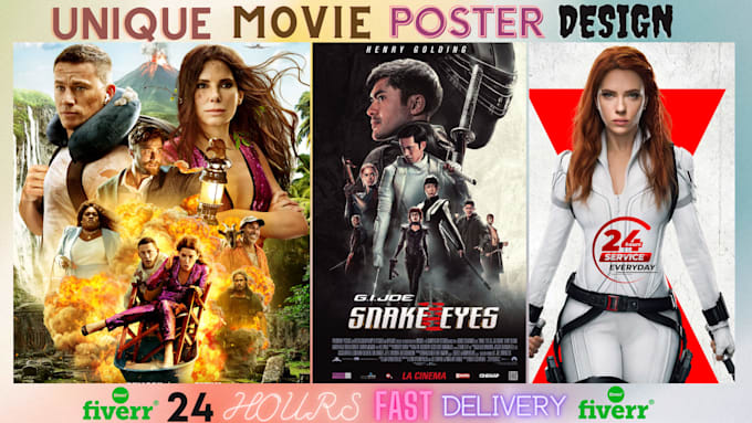 Design a professional movie poster, awesome poster design by ...