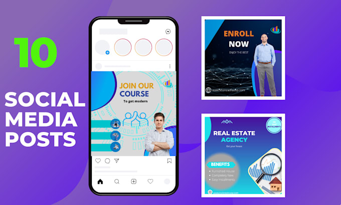 Design 30 creative and attractive social media posts by Harris_grapher ...