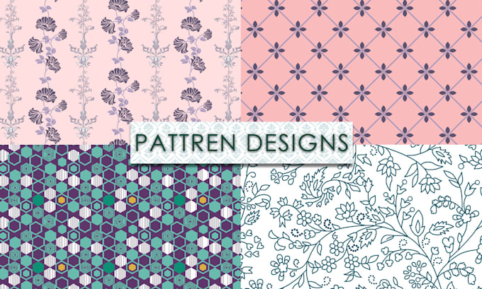 Design seamless pattern textile pattern design by Shaheenrais | Fiverr