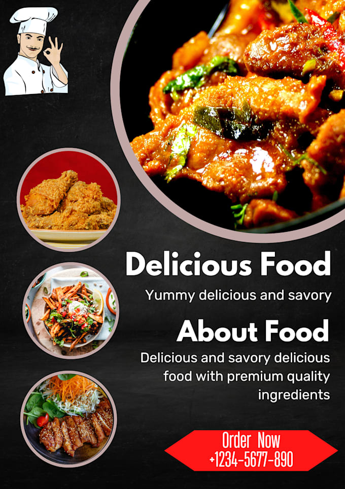 Design amazing food poster, restaurant menus by Homayrahima | Fiverr