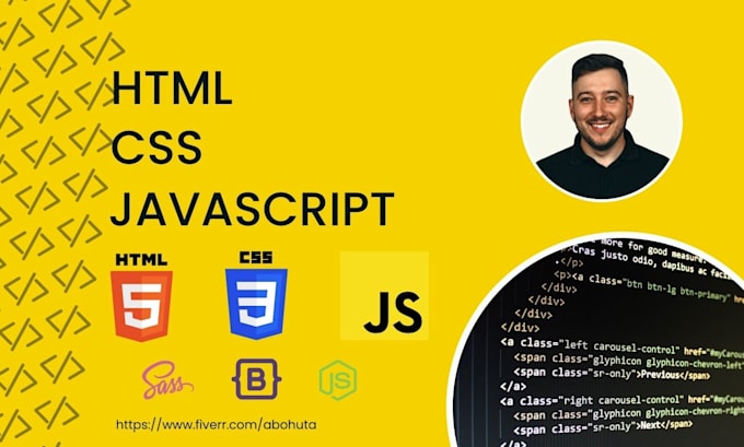 Create awesome html css js and customize your site by Abohuta | Fiverr