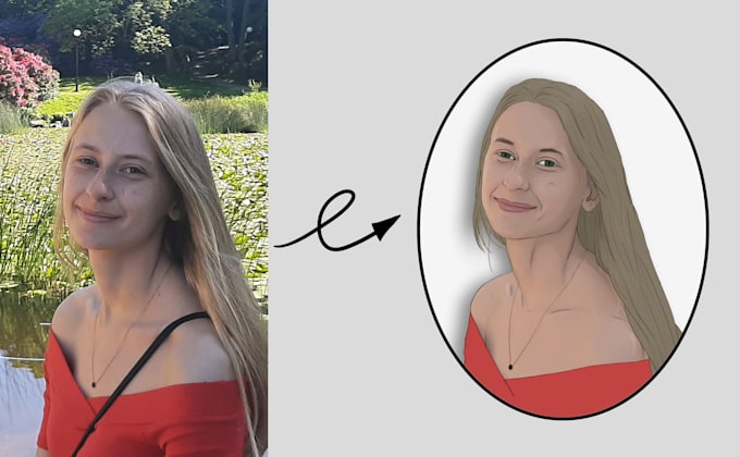 Draw your portrait to make a cartoon avatar by Tanguybenard | Fiverr