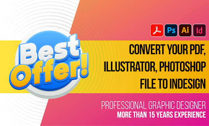 Convert your pdf, psd, ai file to indesign by Zadracom | Fiverr