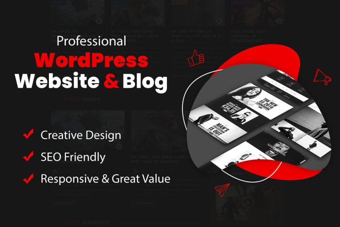 Build modern wordpress website design or redesign wordpress website by Saleemakhter786 | Fiverr