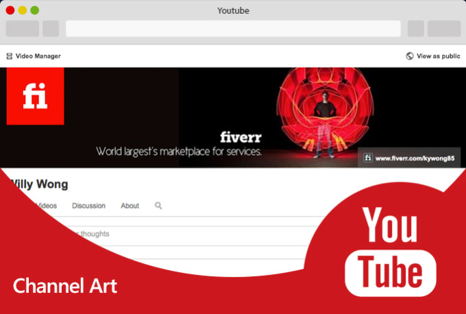 Design a beautiful youtube channel art and profile picture by Kywong85 ...