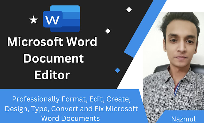 Create format edit type and design microsoft word documents for you by Nazmulislam618 | Fiverr