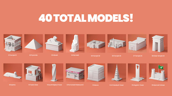 Do creative 3d landmarks and building modeling by Moorgan_studio | Fiverr