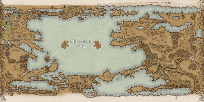 Make a fantasy map mock up for you by Dominicireland | Fiverr