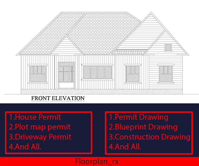 Make permit drawing blueprint drawing plot map or site plan by ...