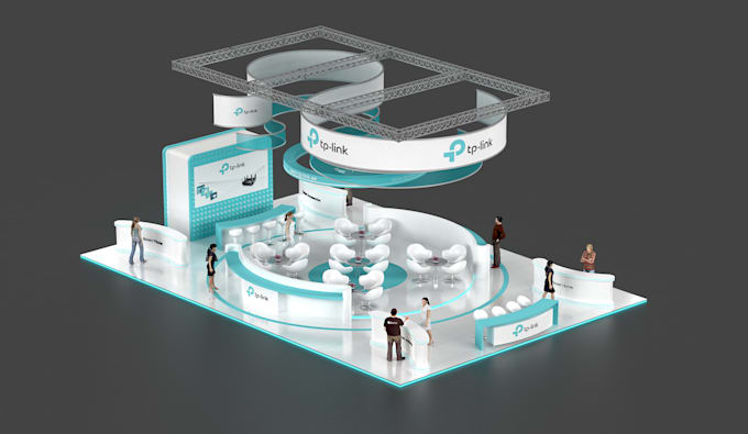Design your 3d exhibition stand design , event stage design by Gijo ...