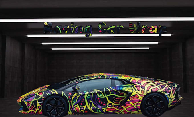 Made racing car wrap design, racing car wrap, sports car by ...